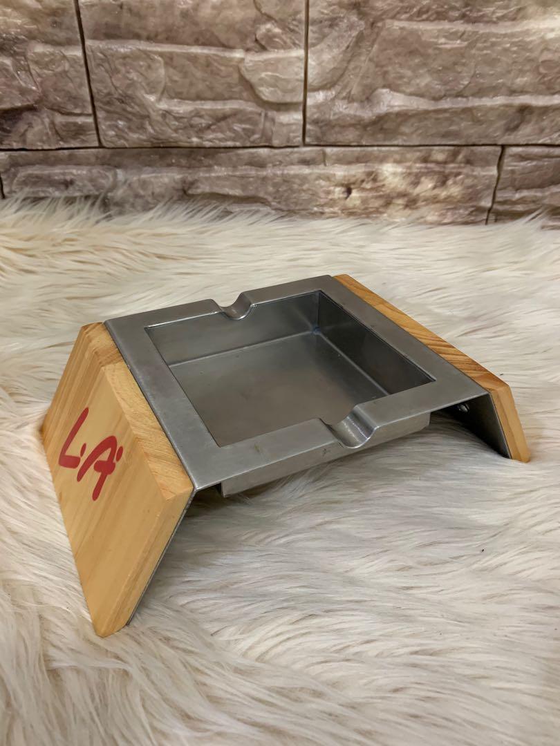 Asbak Rokok aluminium mewah unik, 19 cm x 12 cm, kondisi gress 99% ...