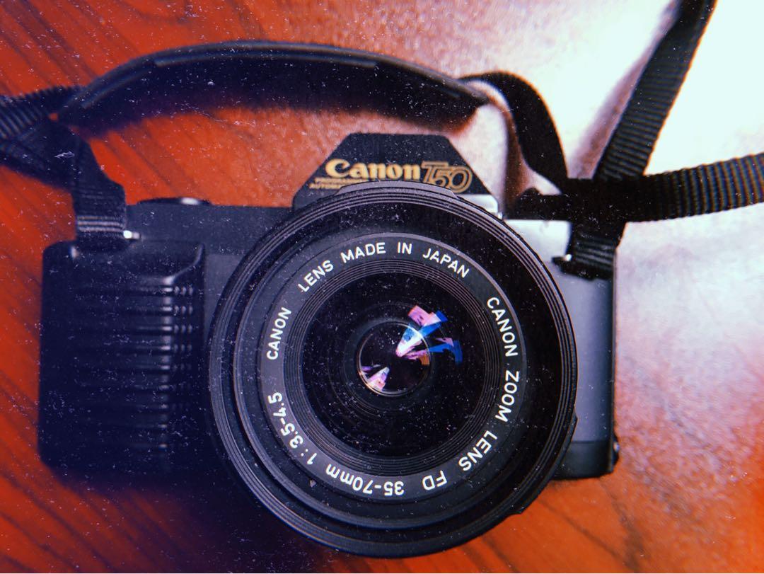 Canon T50 Film Camera, Photography, Cameras on Carousell