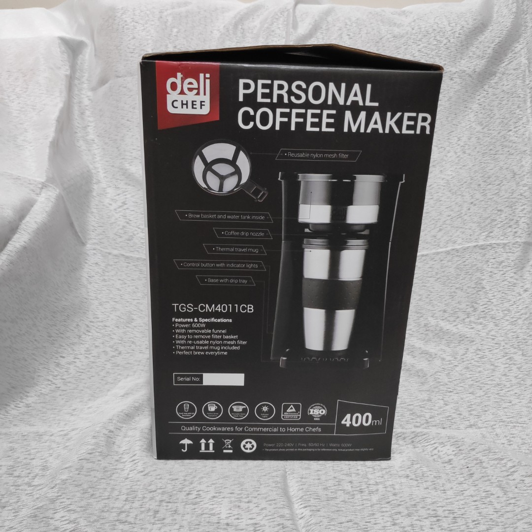 Deli Chef Personal Coffee Maker, TV & Home Appliances, Kitchen ...