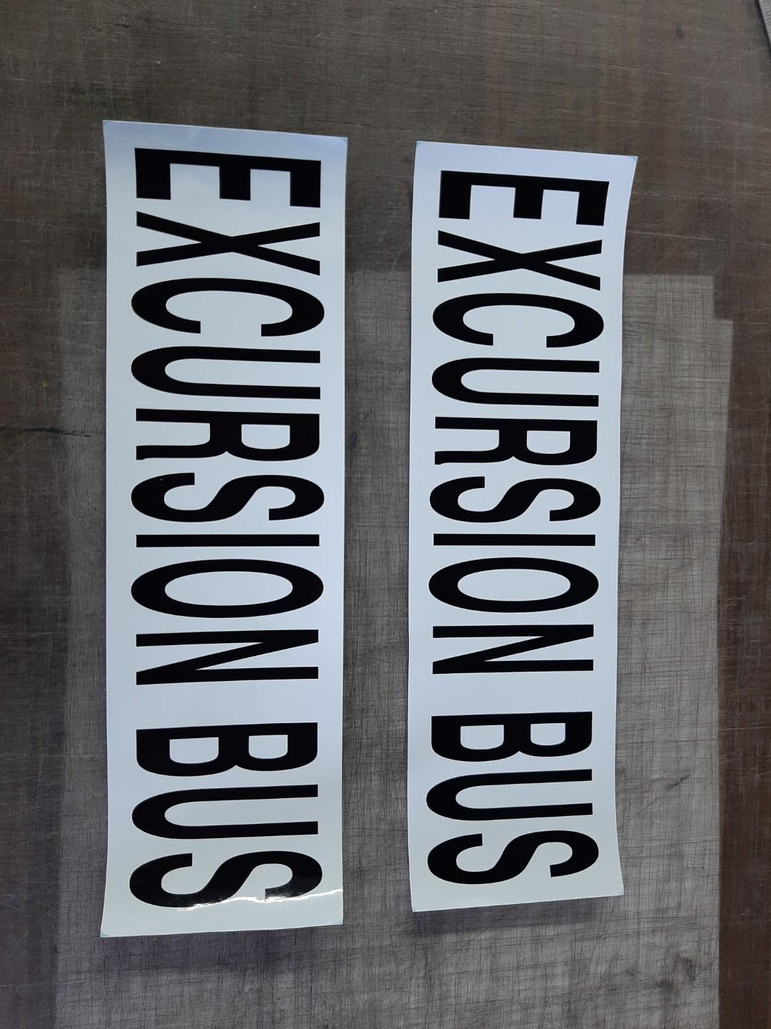 Excursion Bus Sticker, Car Accessories, Accessories on Carousell