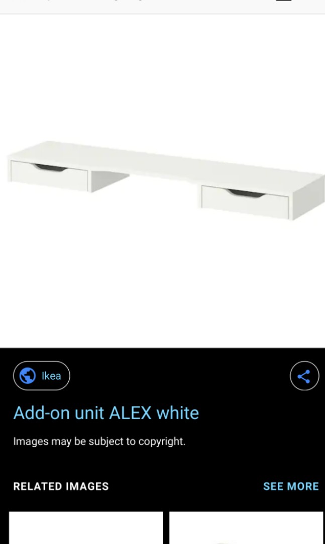 Free IKEA Alex addon unit, Furniture & Home Living, Furniture, Tables ...