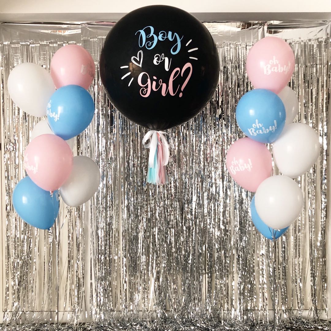Gender reveal balloon set, Hobbies & Toys, Stationery & Craft ...