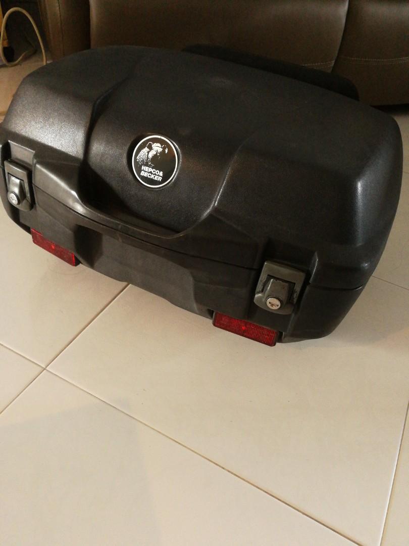 Hepco & Becker H&B 45L topcase box with backrest and baseplate ...