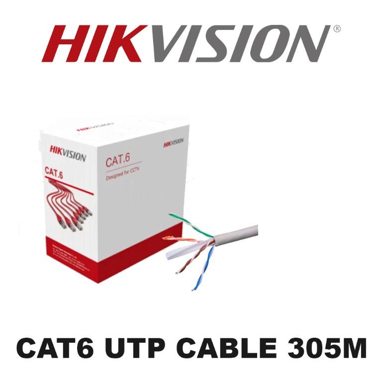 HIKVISION HIGH QUALITY DHC CAT6 ETHERNET CABLE 305M (1 BOX) HIGH ...