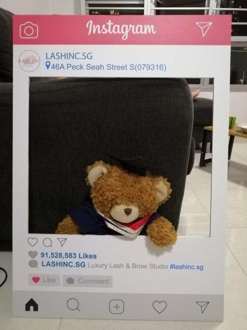 Instagram / Facebook frame photo booth props, Furniture & Home Living ...