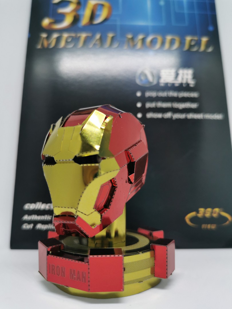 3D Metal Puzzle - Ironman Helmet, Hobbies & Toys, Stationery & Craft ...