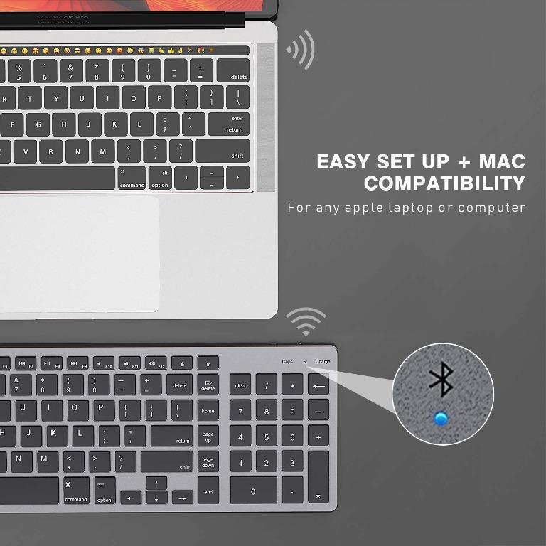Jelly Comb Ultra Slim Wireless Keyboard (MacOS), Computers & Tech ...