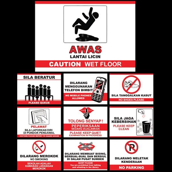 Kad Tanda Arahan (10 Pcs)(Bm/Bi), Hobbies & Toys, Stationery & Craft ...