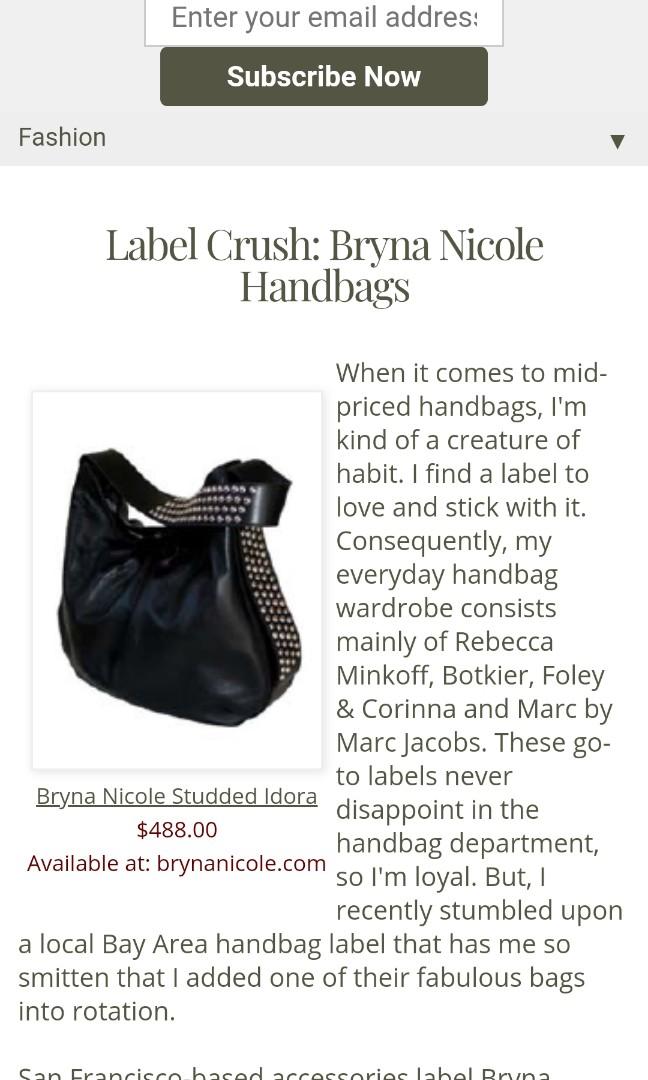 Luxury Bag Bryna Nicole Original Clutch Bag, Women's Fashion, Bags ...