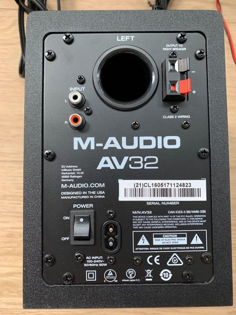 M-Audio AV 32, 10w, speaker, Electronics, Audio on Carousell