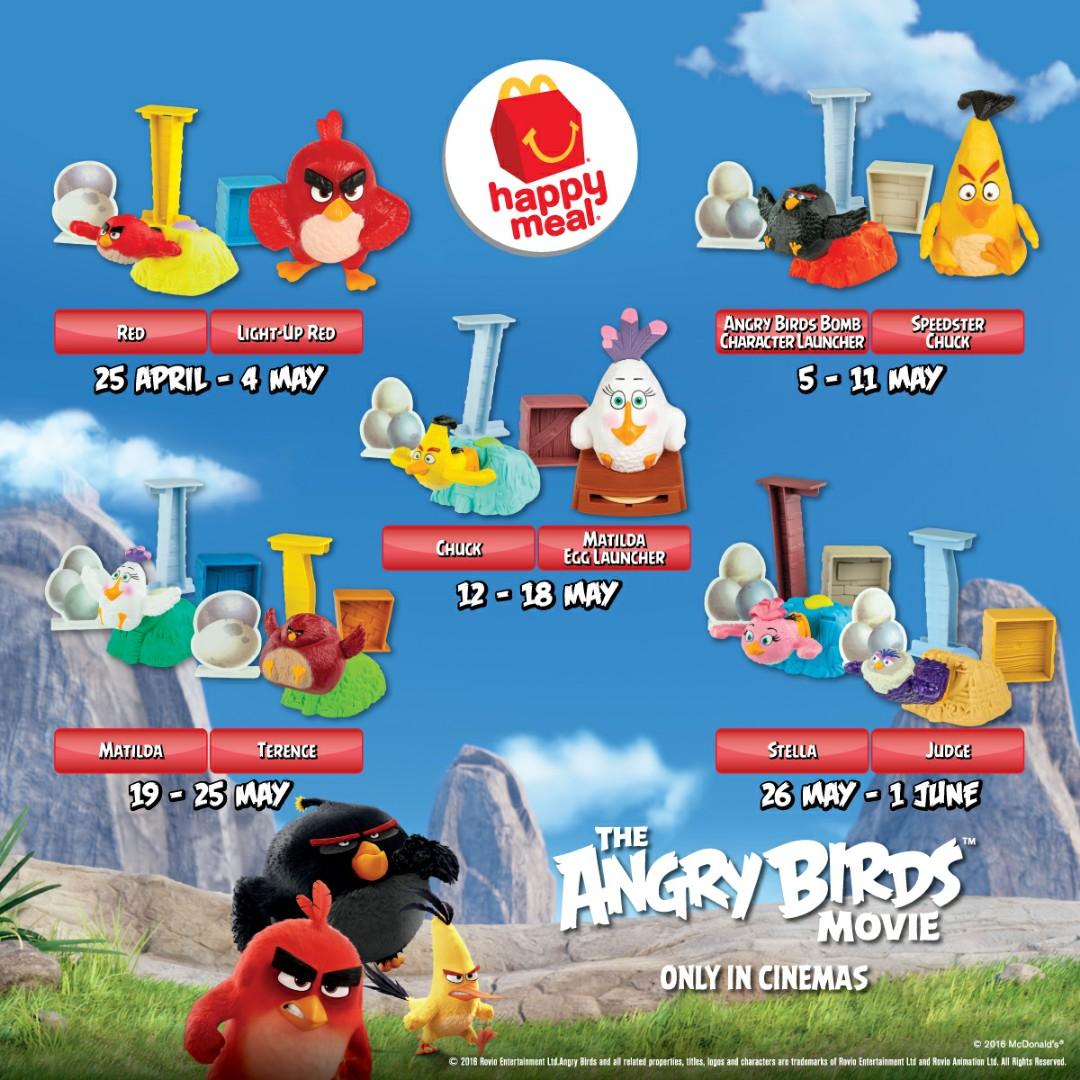 McDonald happy meal Toy- Angry Birds collection Matiloa and Terence ...