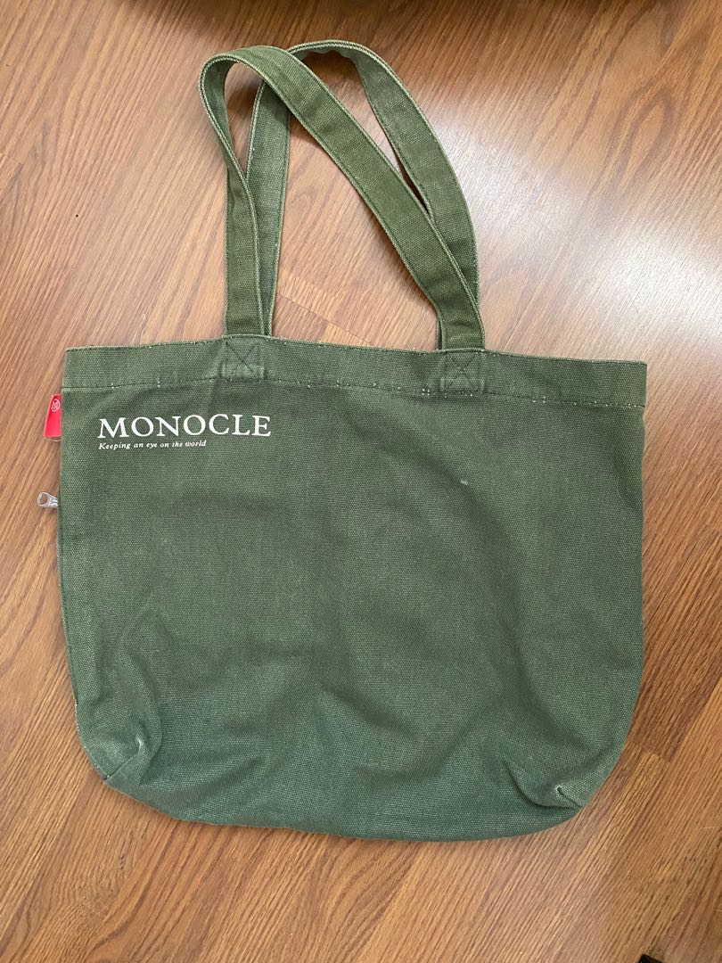 Monocle - Army green tote bag, Women's Fashion, Bags & Wallets, Tote ...