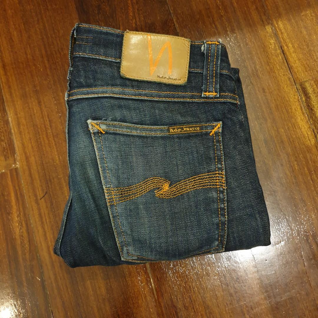 Nudie tight long john denim stretch, Fesyen Wanita, Pakaian Wanita ...