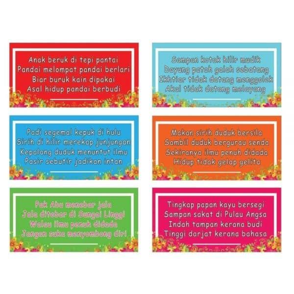 Pantun Klasik (Set A) (Set Of 6), Hobbies & Toys, Stationery & Craft ...