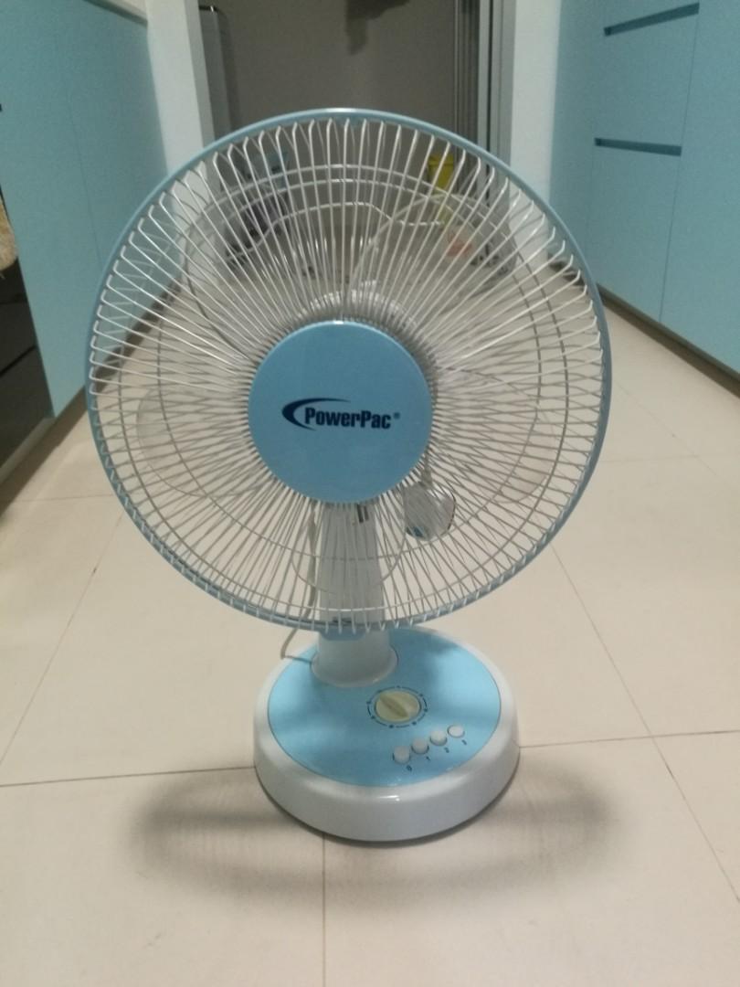 powerpac 12' desk fan, Furniture & Home Living, Lighting & Fans, Fans ...