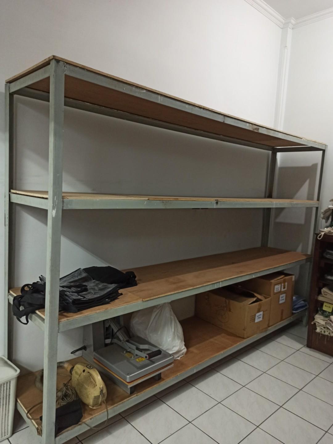 Rak Besi Besar Pabrik besi hollow kotak 3 meter, Perabotan Rumah di ...