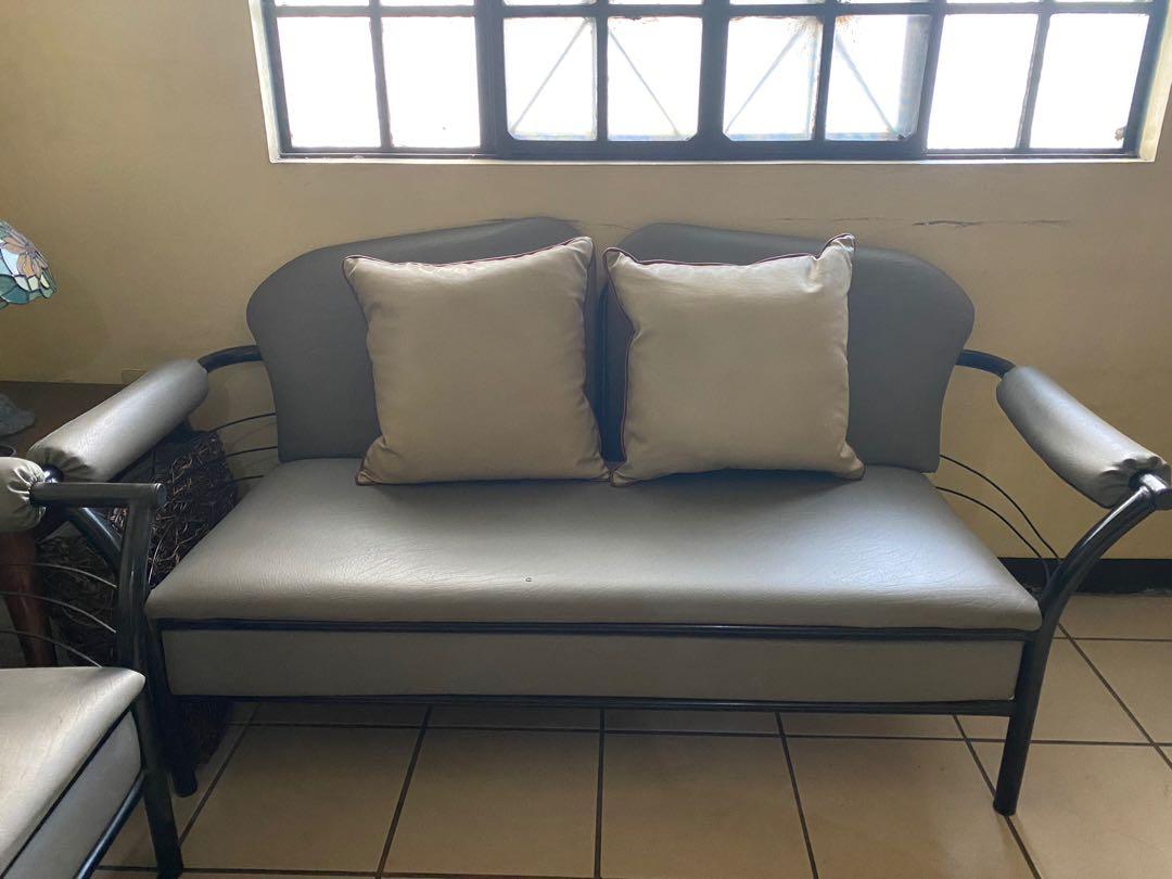 Sala Set with Round Center Table and Pillows, Furniture & Home Living ...