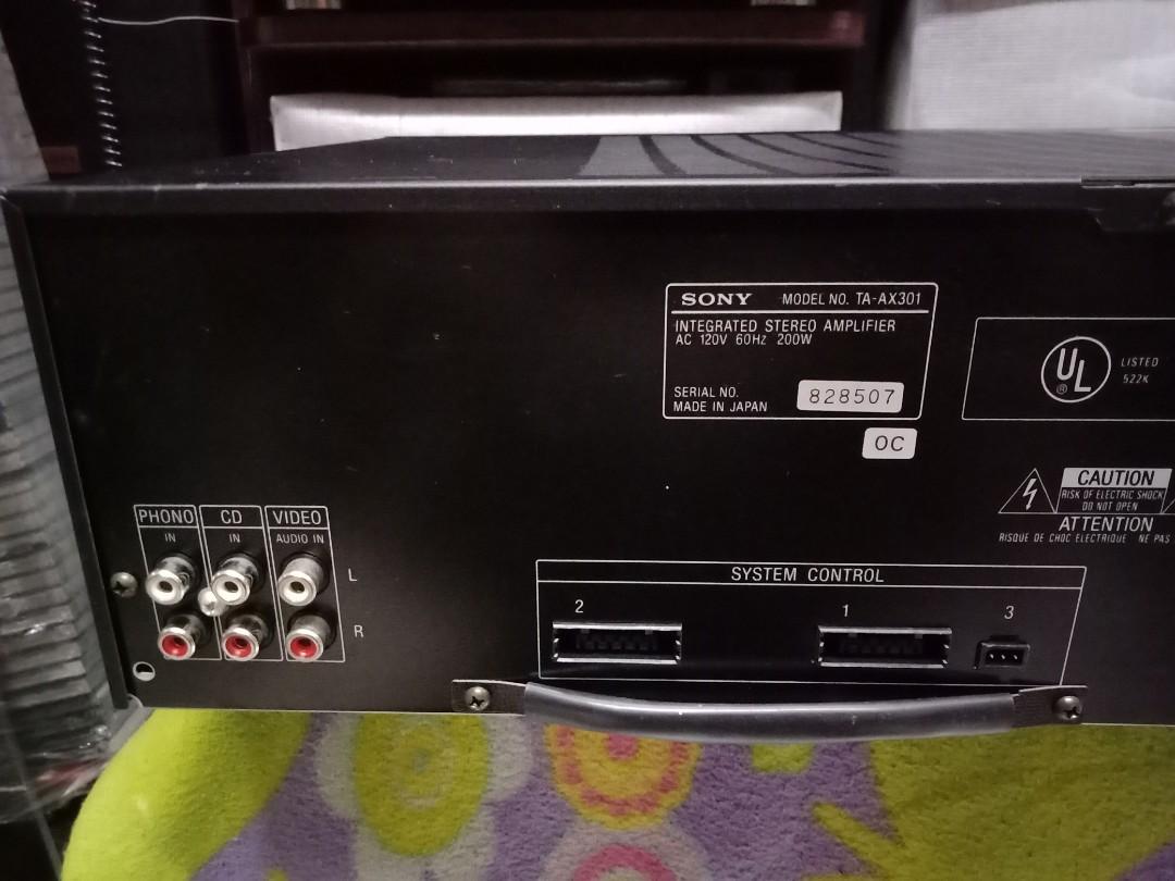 Sony Ta-Ax301 Integrted Acoustic Amp., Audio, Soundbars, Speakers ...
