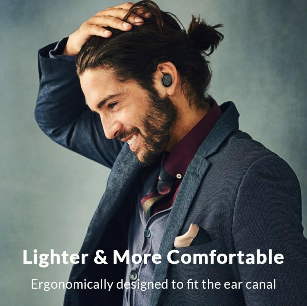 ZNT SoundBox Mini Bluetooth 5.0 TWS Earbuds with Built-in Mic Black ...