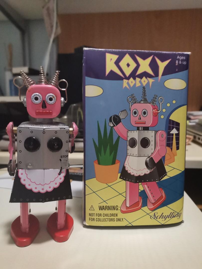 復古 絕版 2003年 schylling 鐵皮公仔 Roxy Robot, 興趣及遊戲, 玩具 & 遊戲類 - Carousell