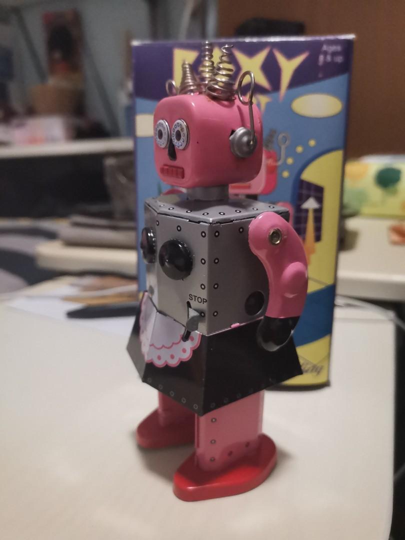 復古 絕版 2003年 schylling 鐵皮公仔 Roxy Robot, 興趣及遊戲, 玩具 & 遊戲類 - Carousell