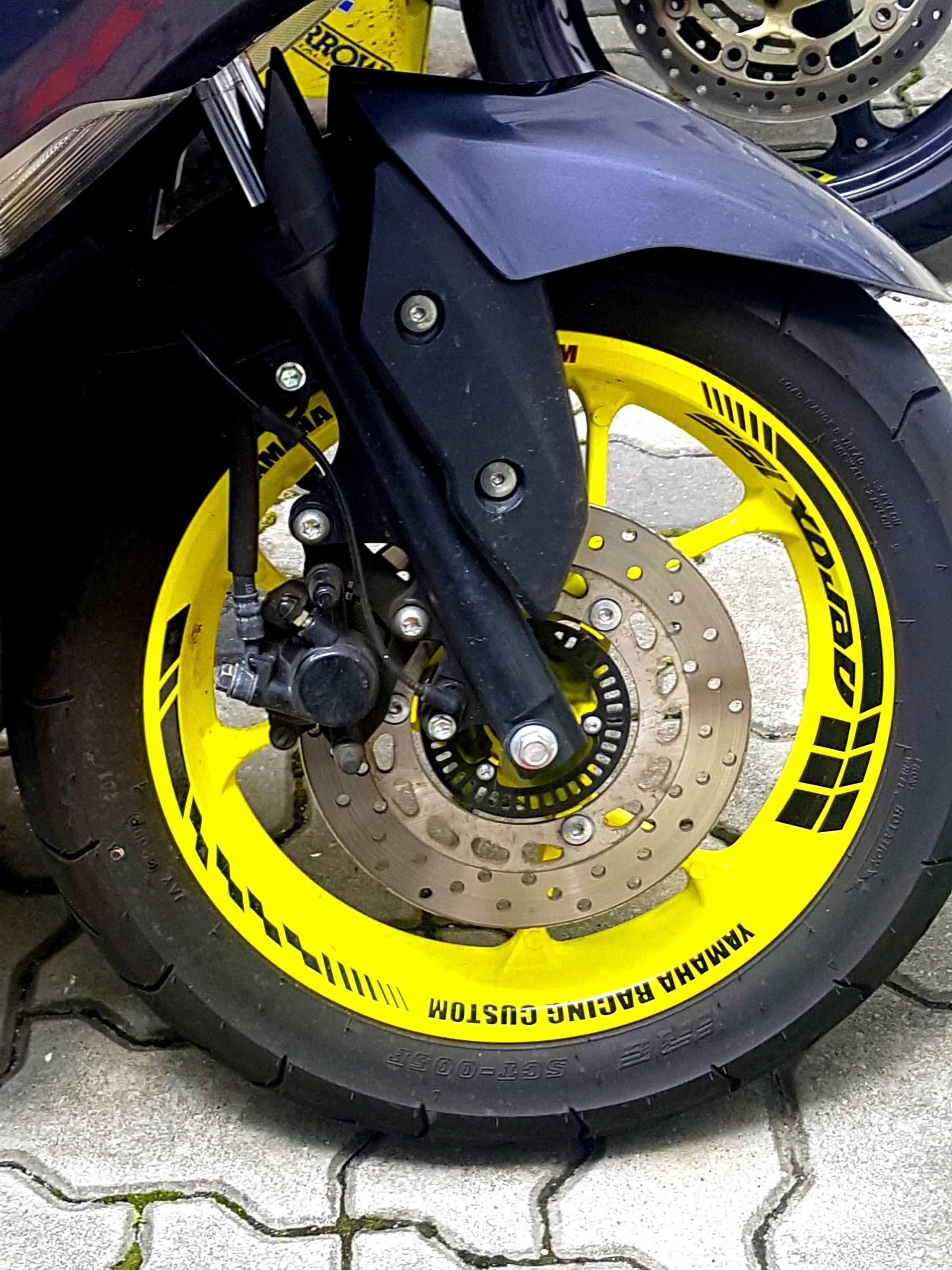 Aerox rims & tyres, Motorcycles, Motorcycle Accessories on Carousell