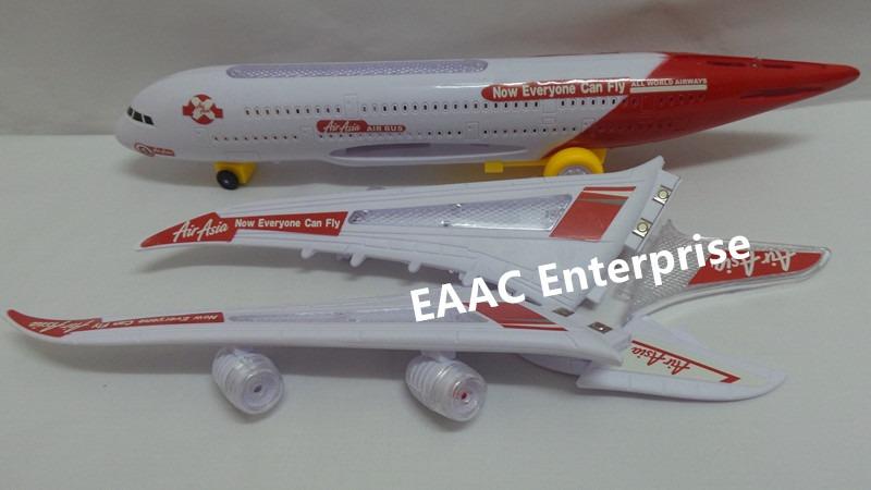 Air Asia Air Bus A380 Cargo Passenger Aeroplane Flash Light & Sound ...