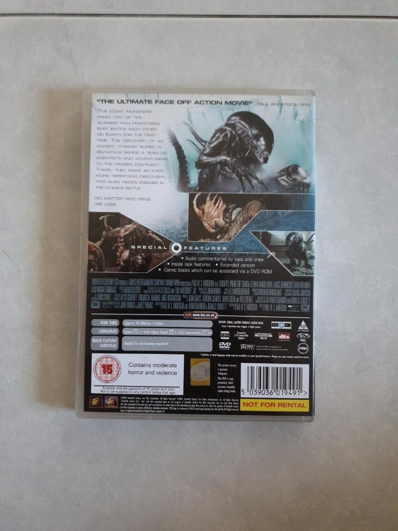 Alien vs Predator DVD Film, Hobbies & Toys, Music & Media, CDs & DVDs ...