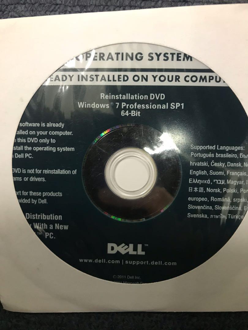 Dell win 7 pro 64bit 還原光碟, 手提電話, 平板電腦, 平板電腦 - Windows - Carousell