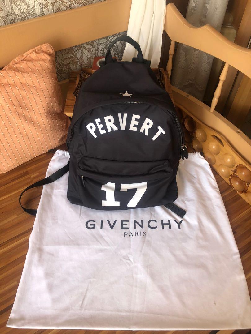 Givenchy Pervert 17 Back Pack, Men's Fashion, Bags, Backpacks on Carousell