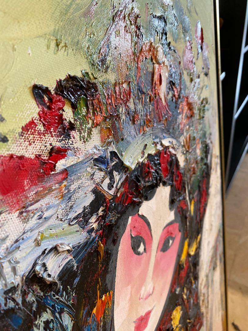 Large oil painting by Nick Yu- chinese Oprah woman, Everything Else on ...