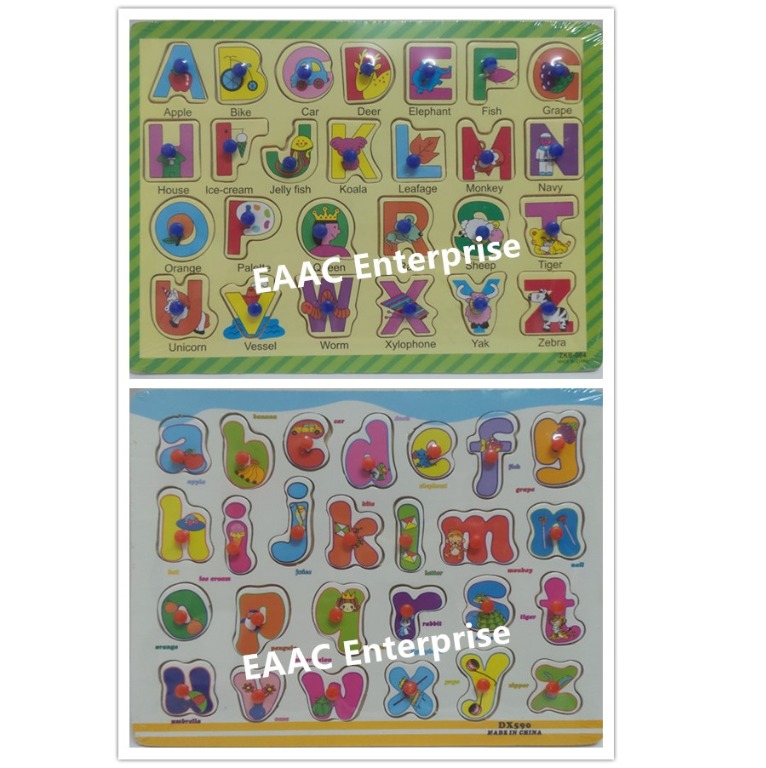 Learning ABC Small & Capital Letters Hard Cardboard, Hobbies & Toys ...