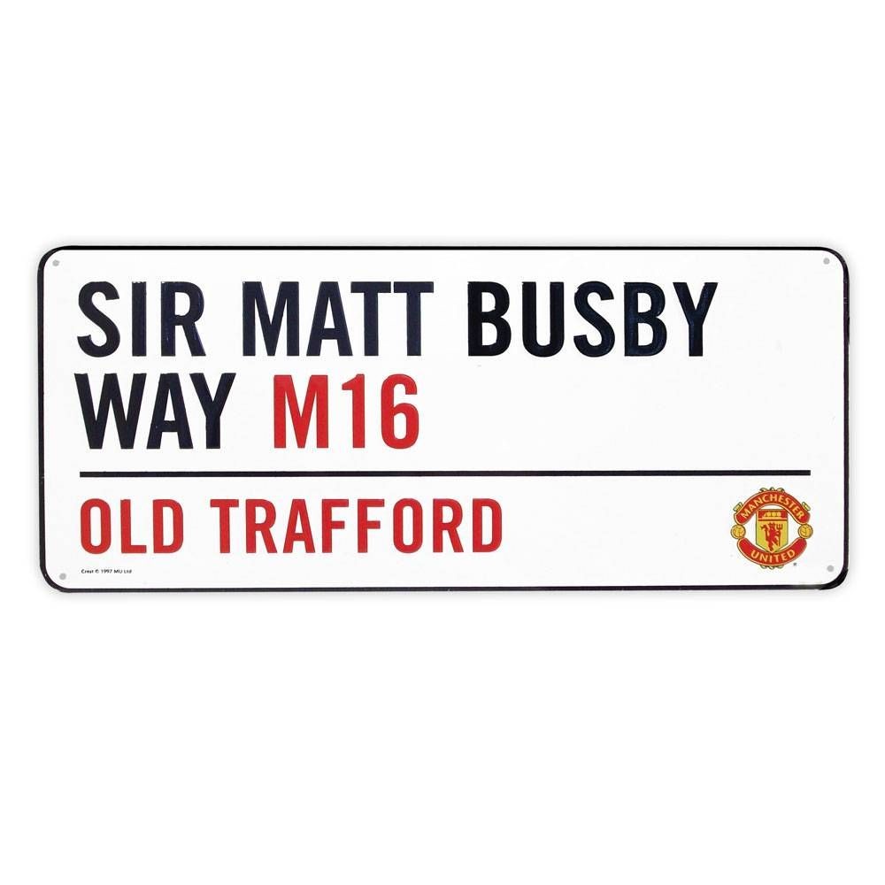 Manchester United Sir Matt Busby Way M16 Street Sign, Hobbies & Toys, Memorabilia & Collectibles ...