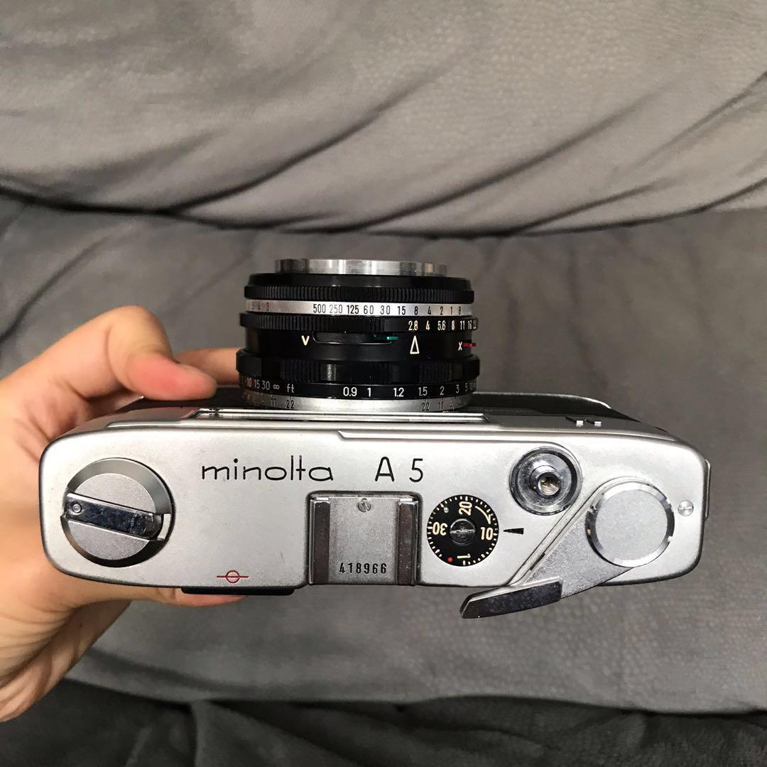 Minolta A5 vintage 35mm film camera, Photography, Cameras on Carousell