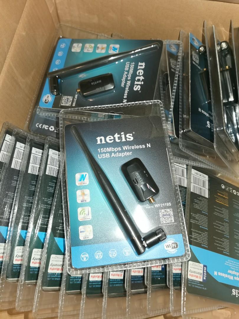 Netis USB WiFi 接收器 可換天線 WF2119S, 電腦＆科技, 電腦周邊及配件, Wifi及上網相關產品 - Carousell