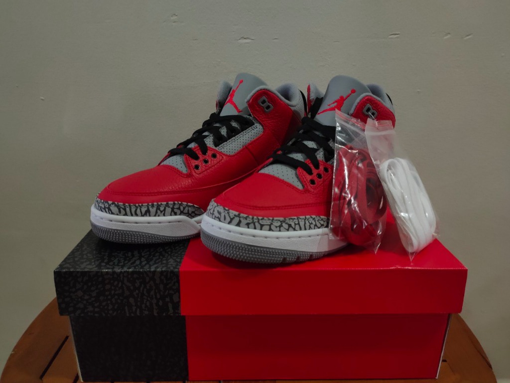 Nike AJ 3 "Red Cement", Men's Fashion, Footwear, Sneakers on Carousell