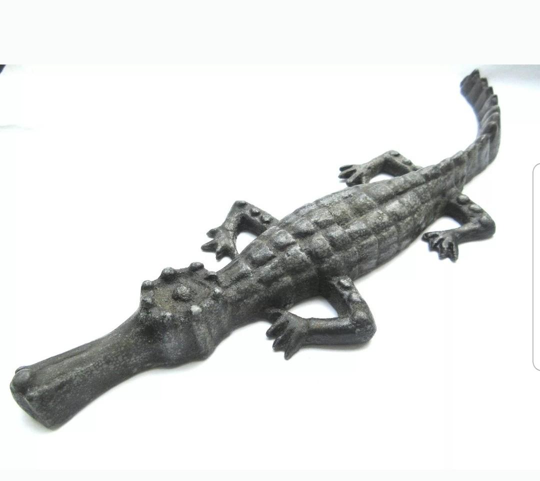 (Old Malay Kingdom) Solid Tin BIG Crocodile Token/Money 18th Century ...