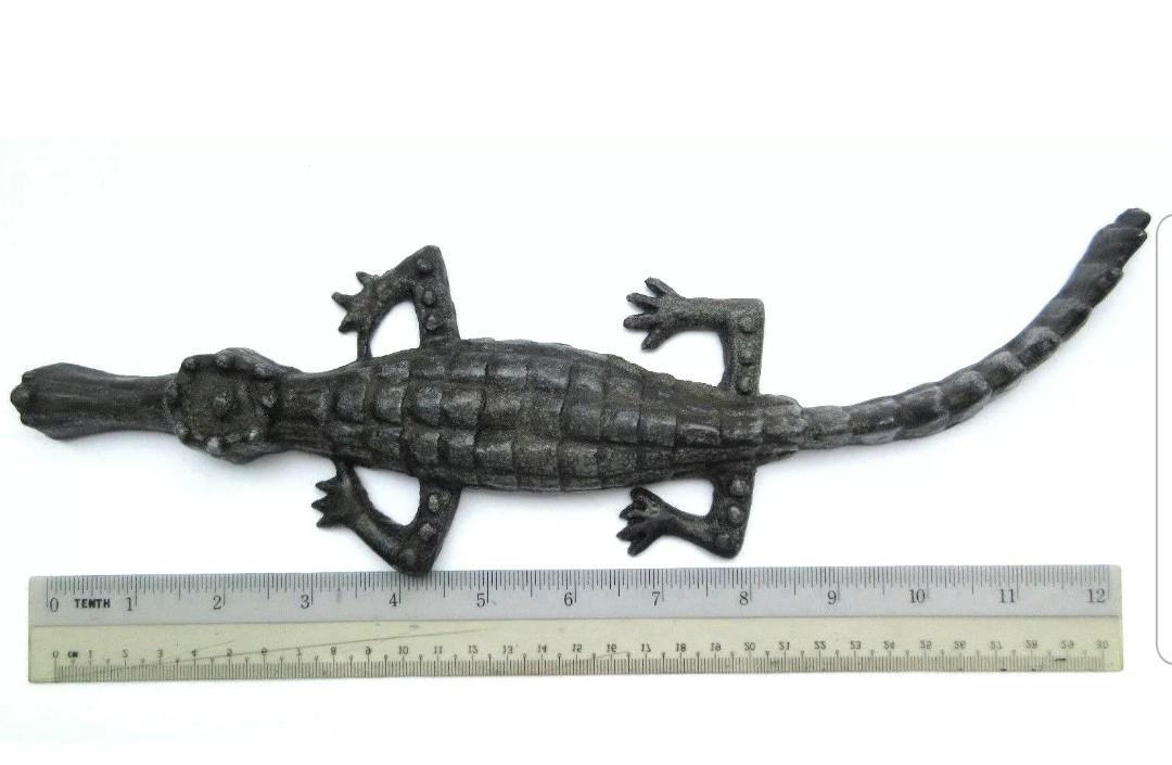 (Old Malay Kingdom) Solid Tin BIG Crocodile Token/Money 18th Century ...