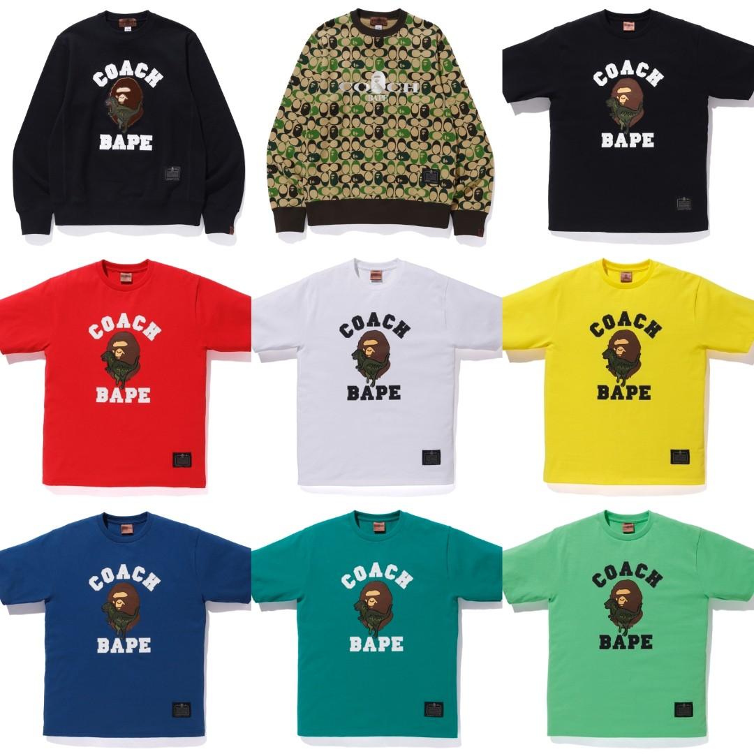 [PREORDER] BAPE X COACH COLLAB, Men's Fashion, Tops & Sets, Tshirts & Polo Shirts on Carousell