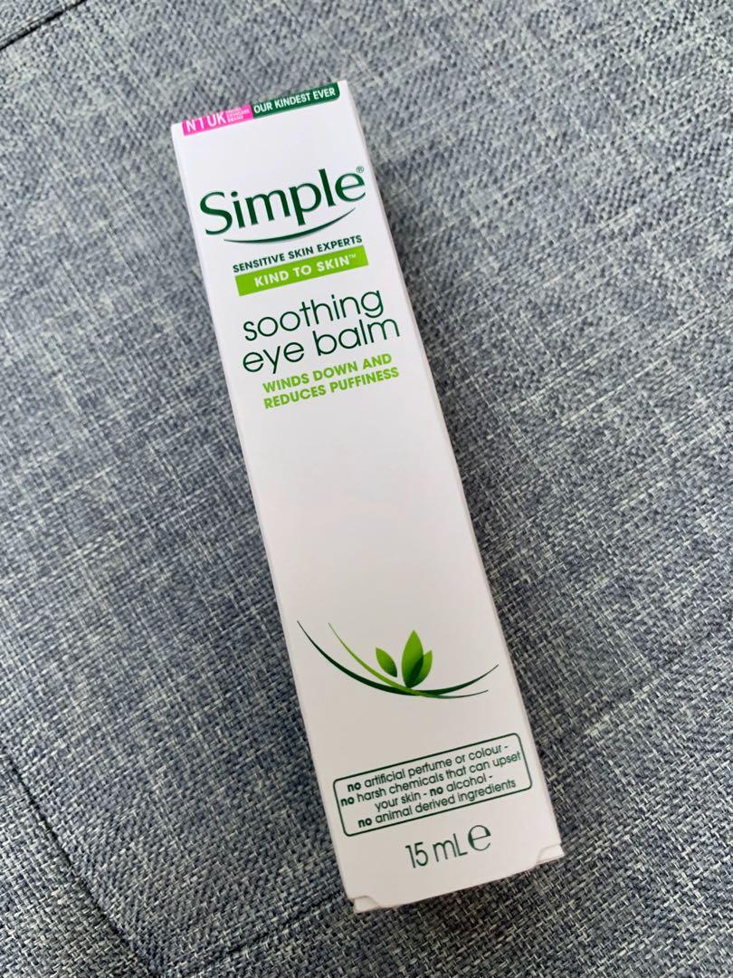 英國品牌Simple Eye Balm《全新》眼霜 15ml, 美容＆個人護理, 健康及美容 - 皮膚護理, 面部 - 面部護理 ...