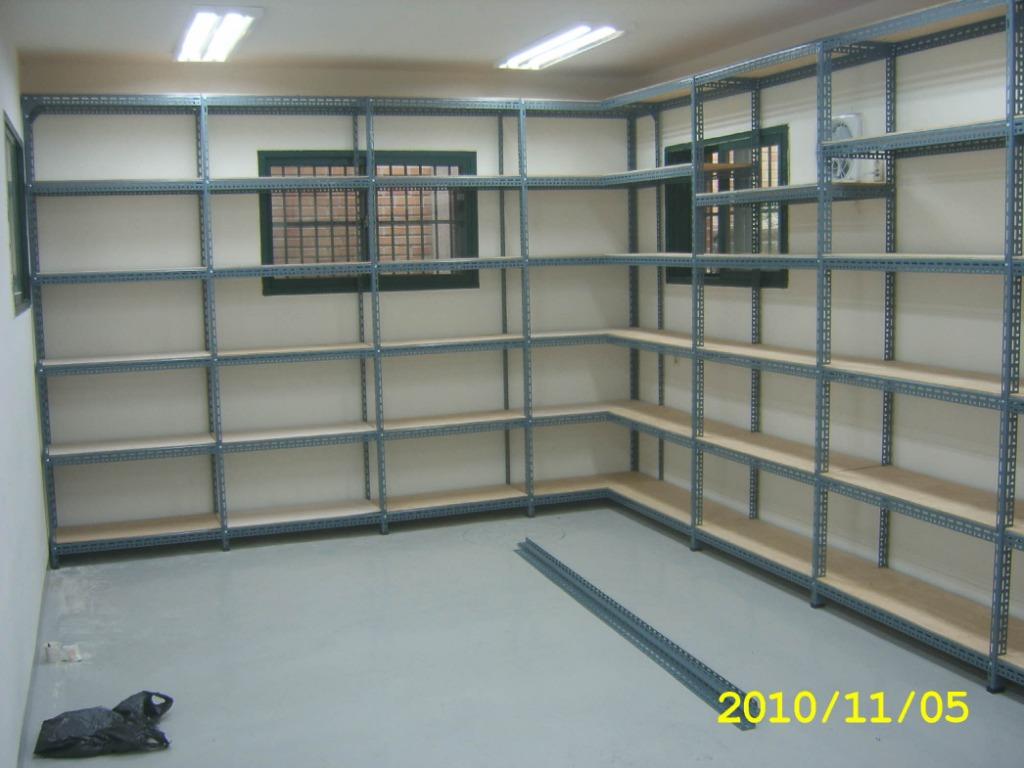 Slotted Steel rack heavy duty bolt and nut wood shelves korean made ...