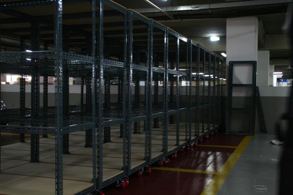 Slotted Steel rack heavy duty bolt and nut wood shelves korean made ...