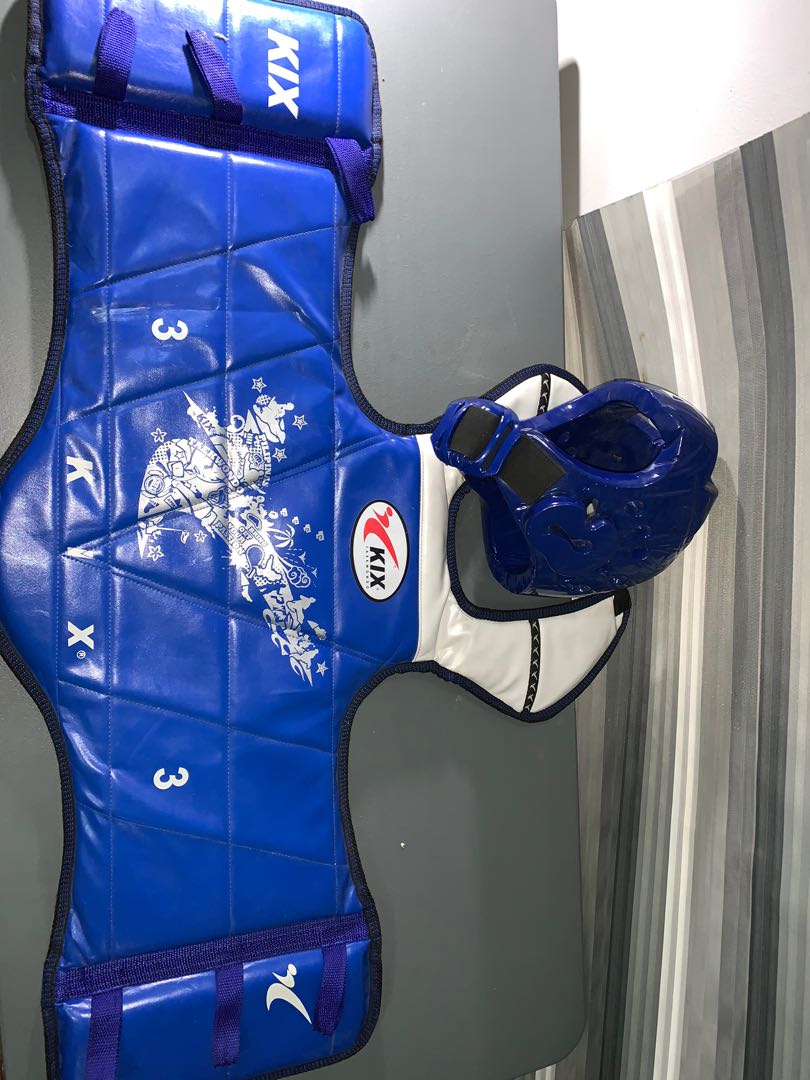 Taekwondo - KiX Double Sided Body Armor and Helmet, Sports Equipment ...