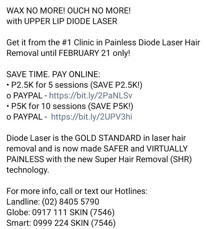 Upper Lip Diode Laser at Skin Station, Health & Nutrition, Health ...