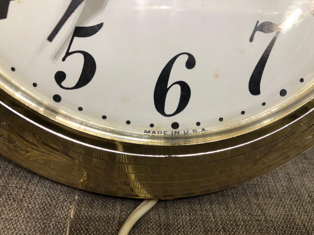Vintage Spartus Backwards Electric Bar Clock (Runs Counterclockwise ...