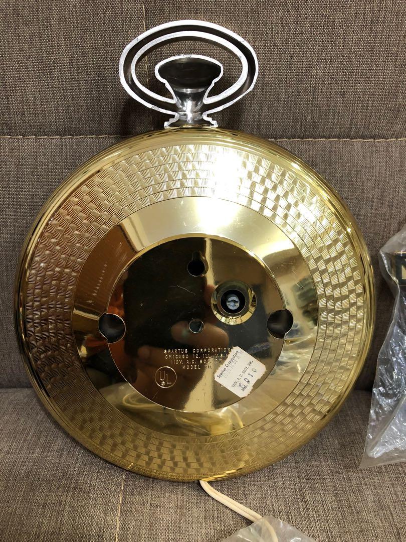 Vintage Spartus Backwards Electric Bar Clock (Runs Counterclockwise ...