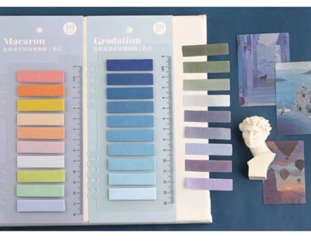 100 sheets/pack Aesthetic Ruler Sticky Notes for Binder, Hobbies & Toys ...