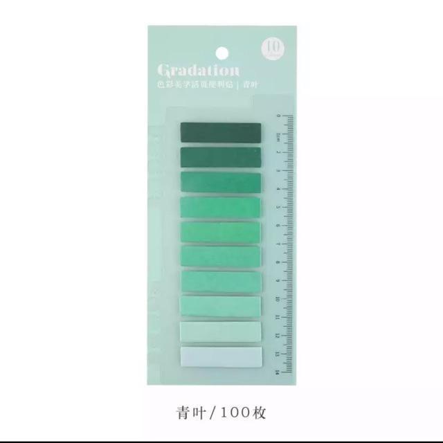 100 sheets/pack Aesthetic Ruler Sticky Notes for Binder, Hobbies & Toys ...