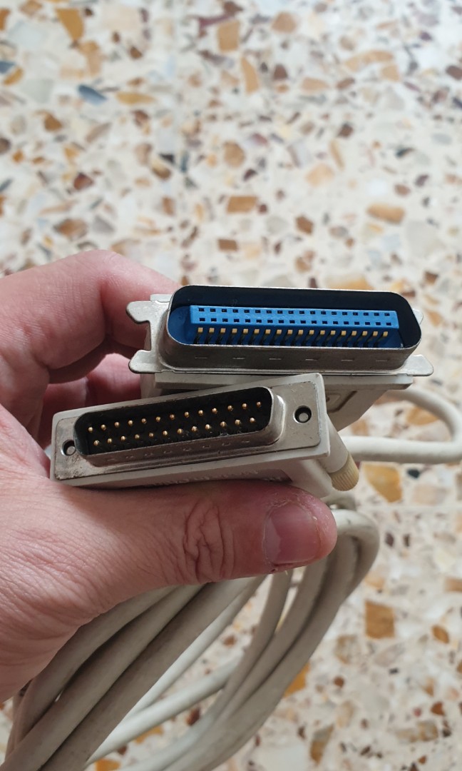 25 pin Male to Female HP serial cable (3m), Computers & Tech, Parts ...