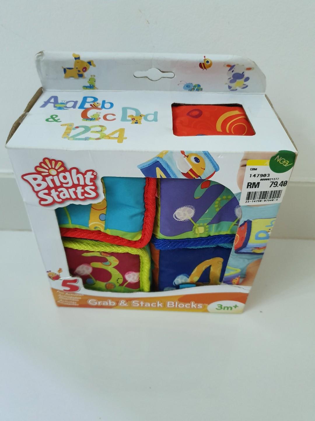 3 + 1 Grab & stack blocks, Hobbies & Toys, Toys & Games on Carousell
